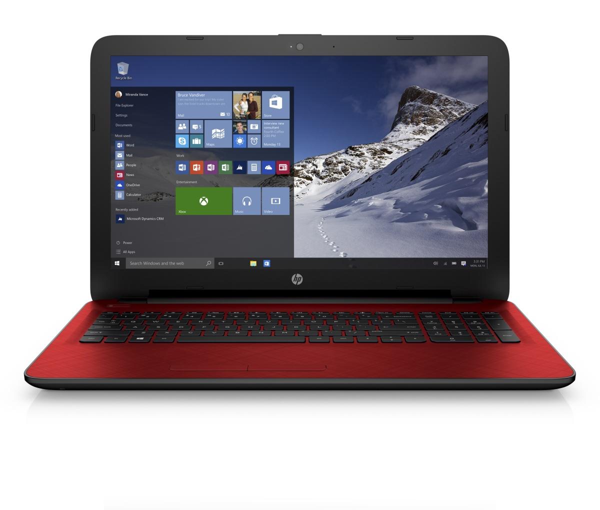 Notebook HP Pavilion 15-af100nc červený (red) | kak.cz