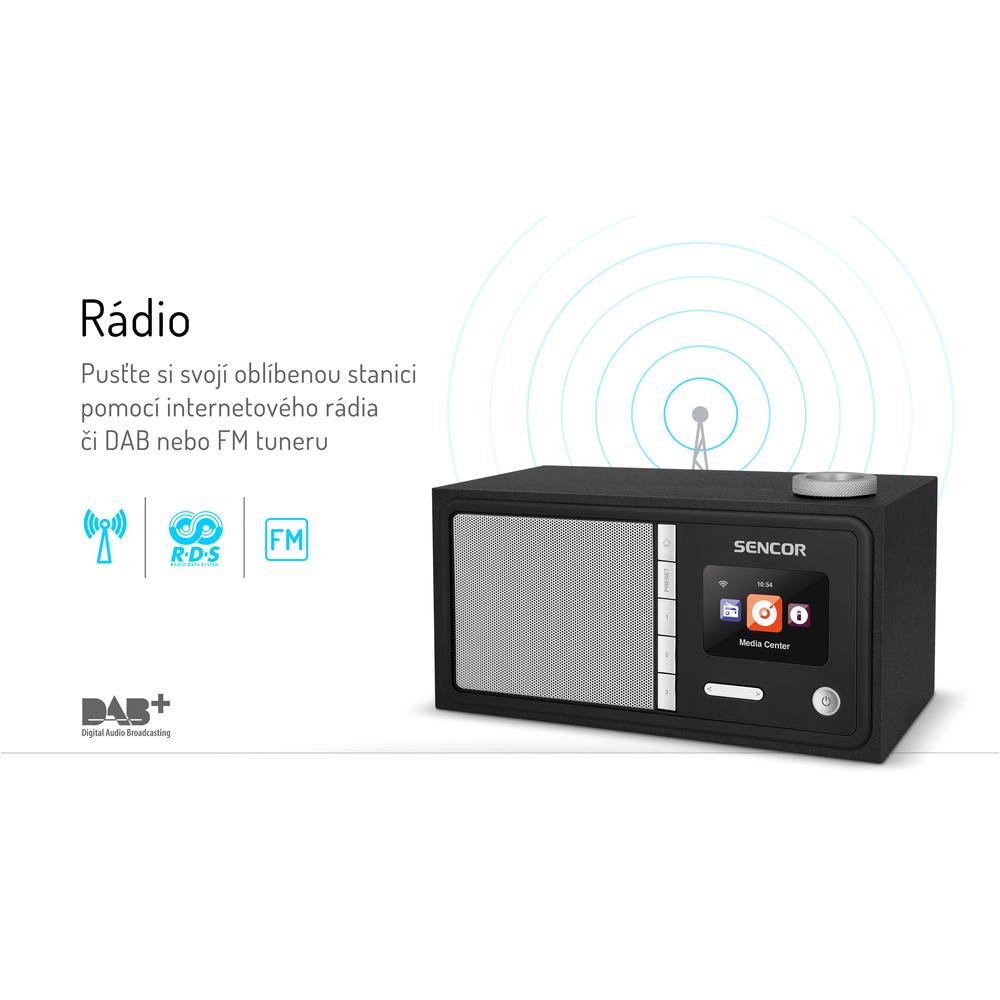 INTERNETOVÉ RADIO SENCOR SIR 5000WDB šedá (grey) | kak.cz