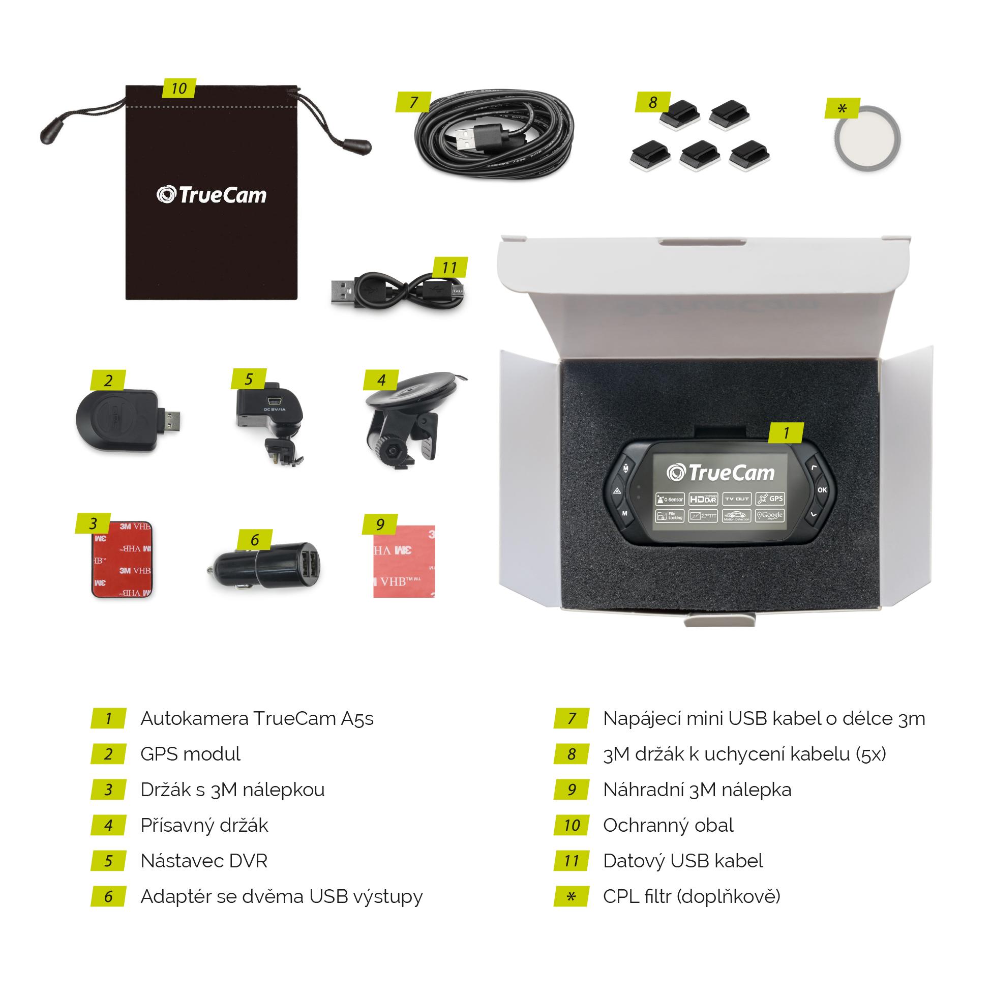 TRUECAM A5s GPS (s detekcí radarů) | kak.cz